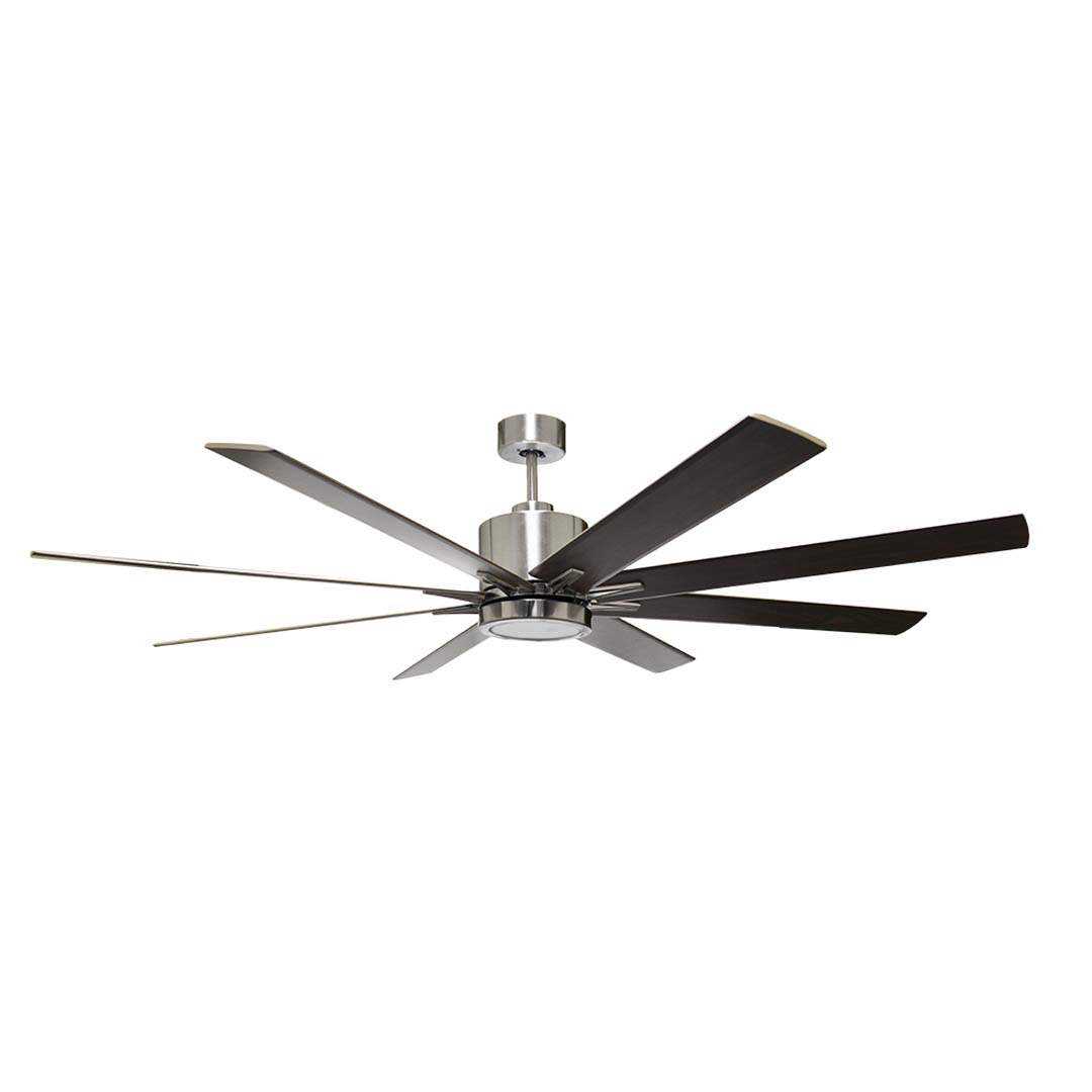 8-Blade 66" NK Fan Silver/Walnut Blades 20W LED 3K,4K,5K ...